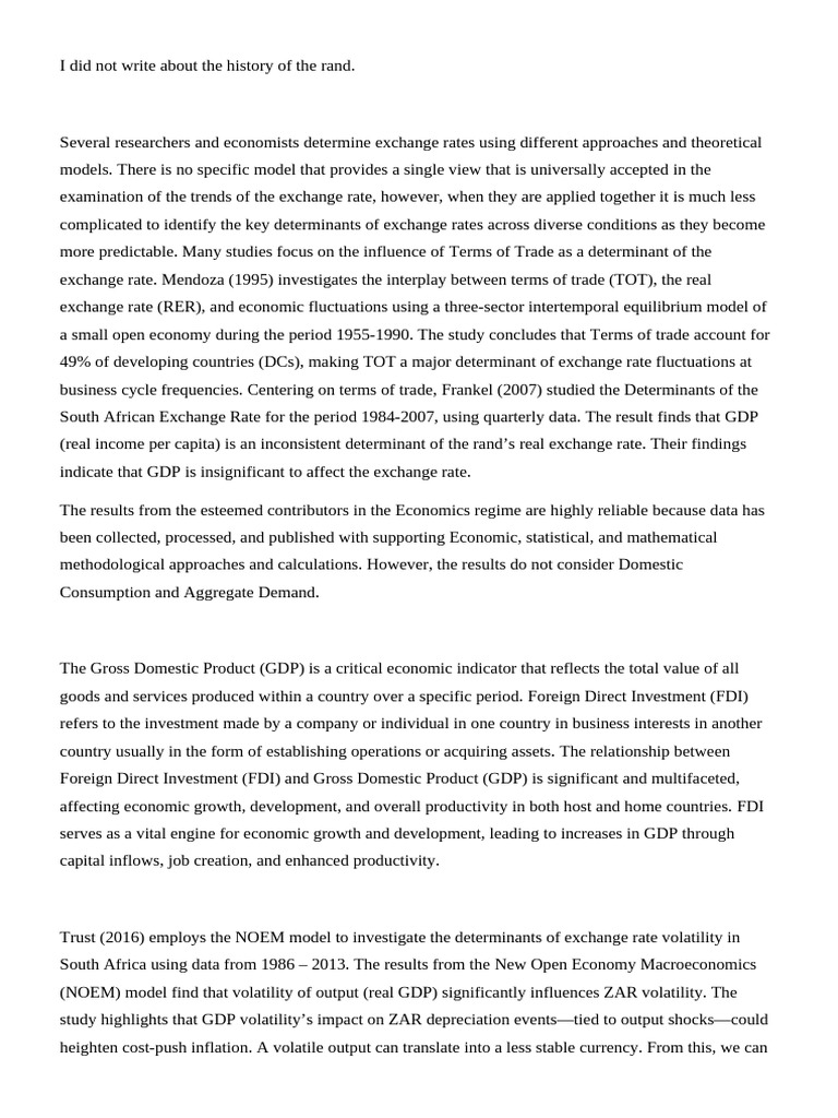 I Did Not Write About the History of the Rand | PDF | Inflation ...