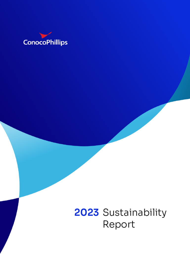 Conocophillips 2023 Sustainability Report | PDF | Risk | Sustainability