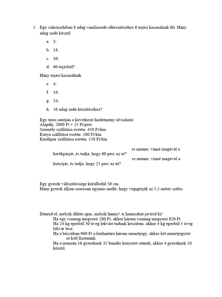 Arany, Egyenlet HF | PDF