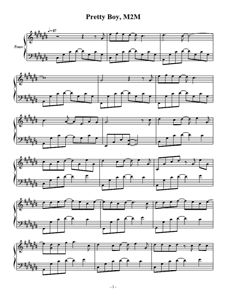 Pretty Boy M2M | PDF