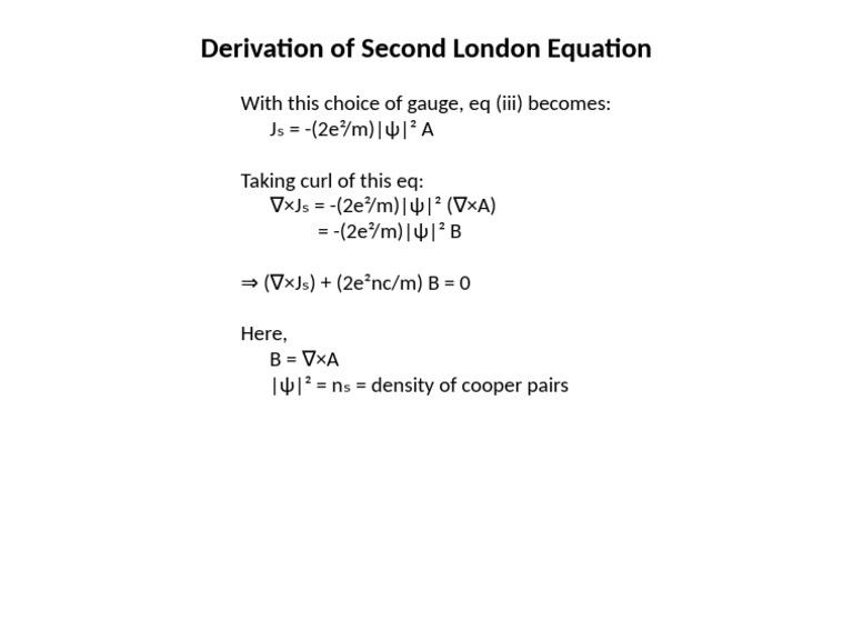 Second_London_Equation_Slide | PDF