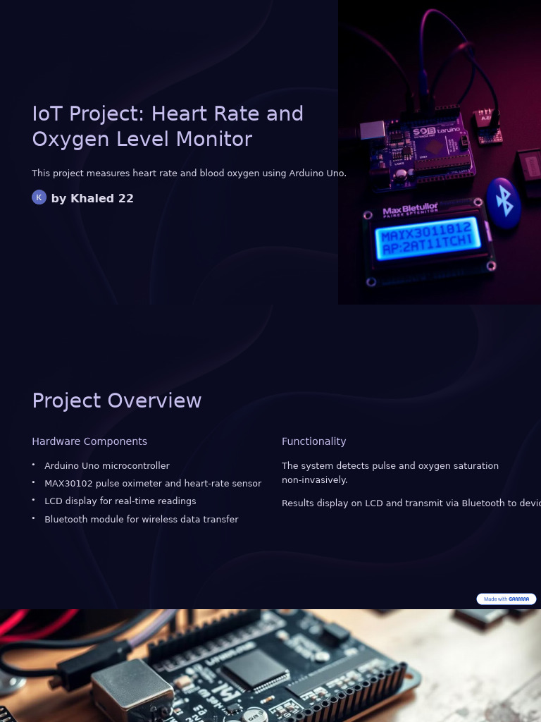 IoT Project Heart Rate and Oxygen Level Monitor | PDF | Internet Of Things | Arduino