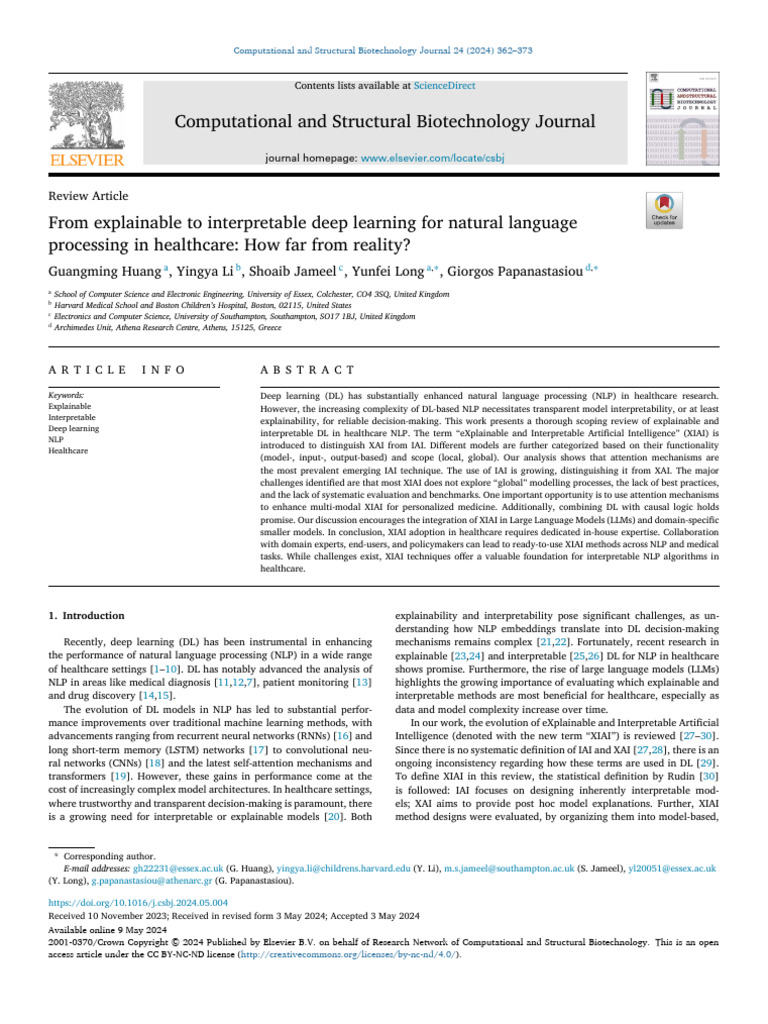 From Explainable To Interpretable Deep Learning For Natural Language Processing In Healthcare