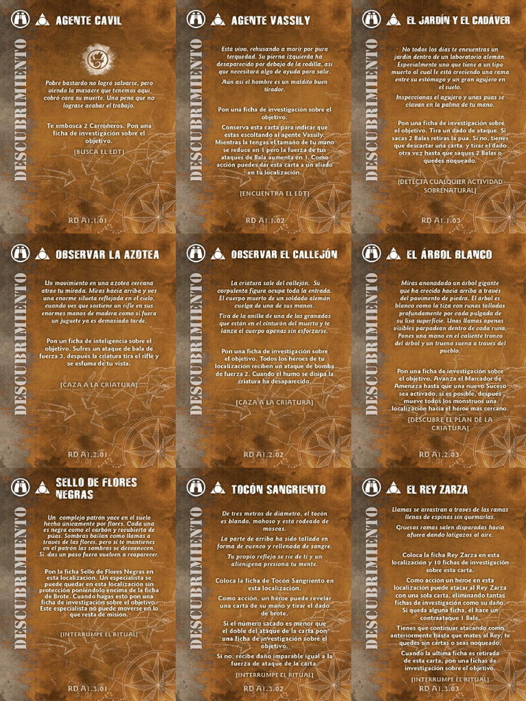 Fireteam Africa Cartas | PDF