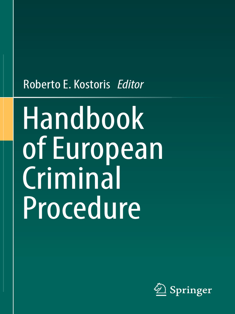 European Criminal Procedure Handbook | PDF | Justice | Crime & Violence