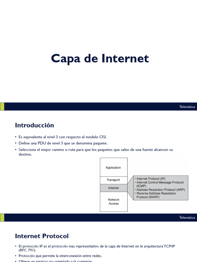 PDF Internet Protocol | PDF | Dirección IP | Protocolos de internet