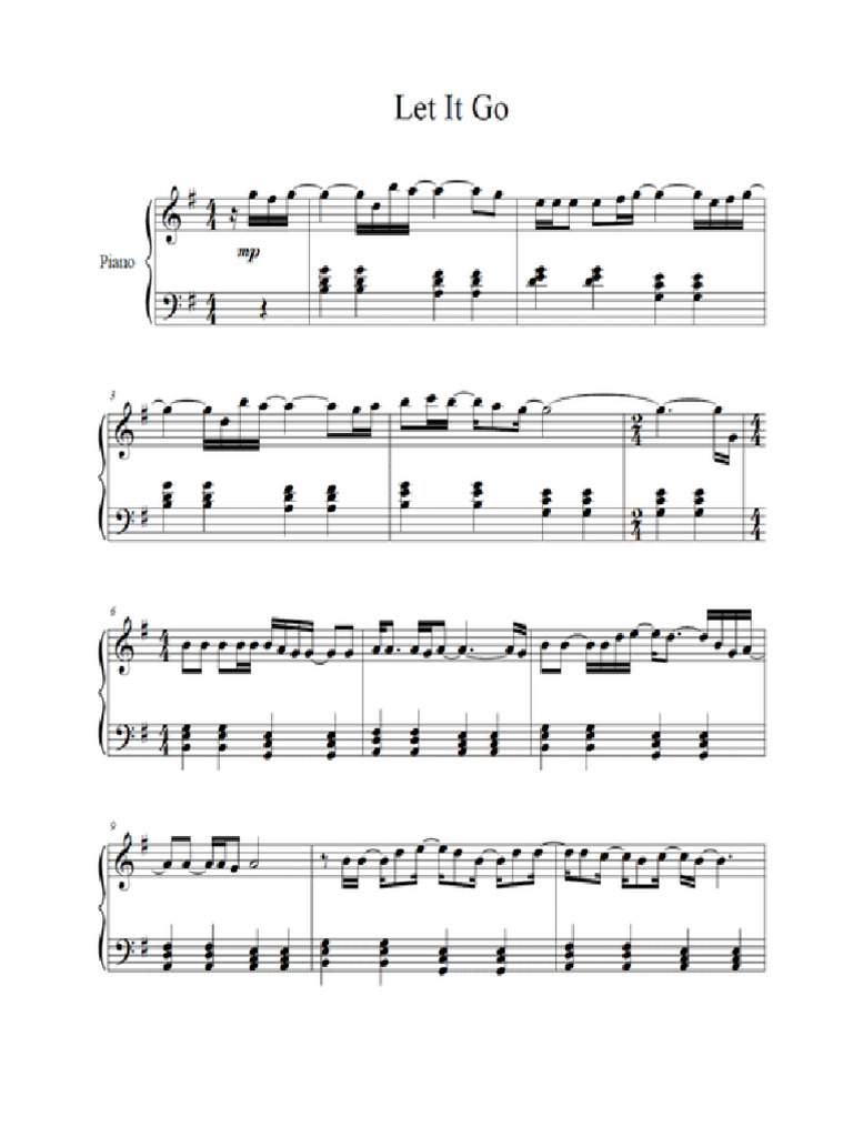 Let It Go | PDF
