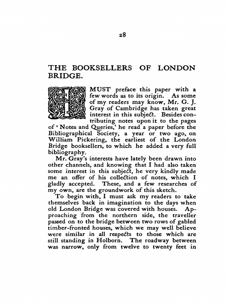 Plomer - 1903 - The Booksellers of London Bridge | PDF