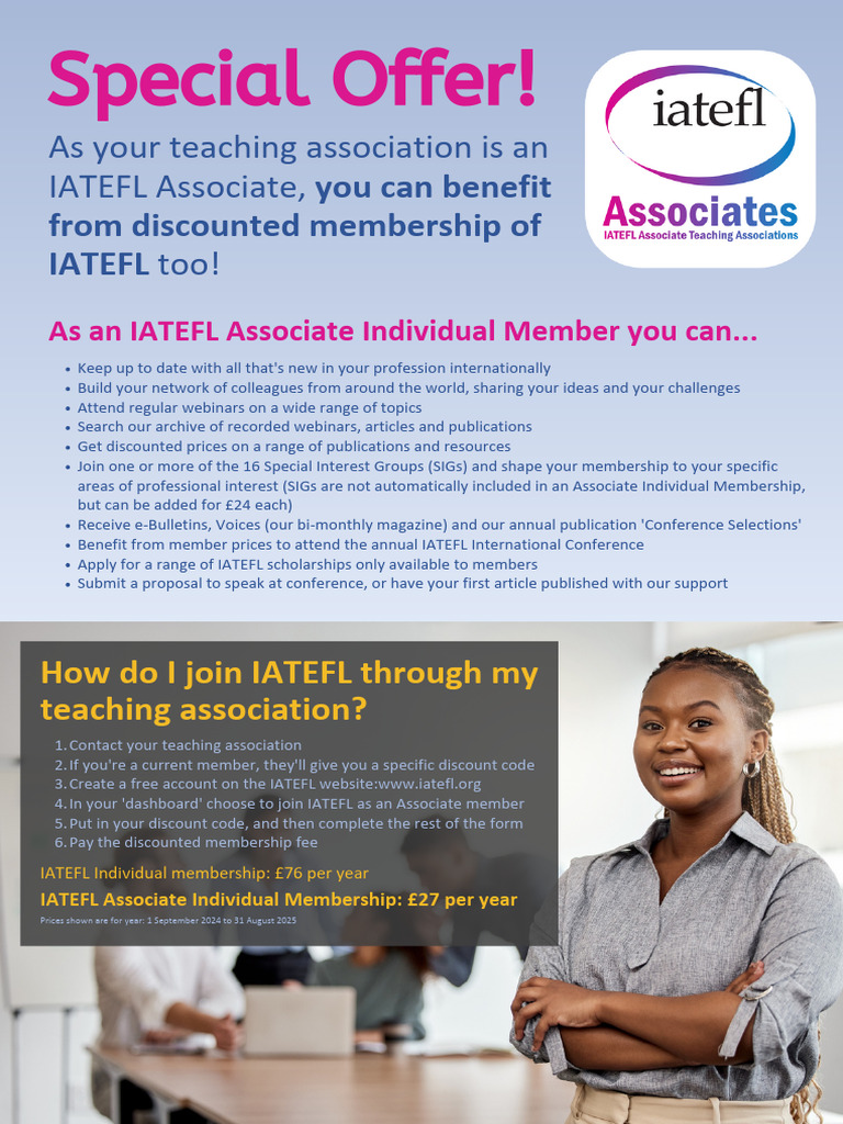IATEFL Associate Individual Membership 2024-2025 | PDF