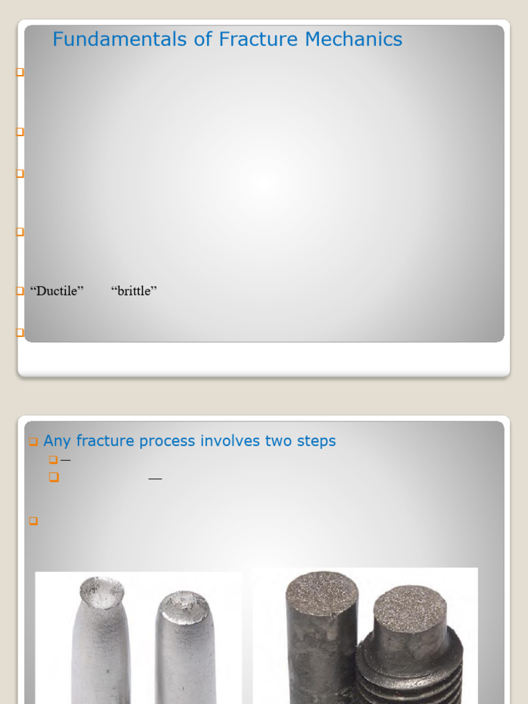 Fracture Mechanic 1 | PDF | Fracture | Ductility