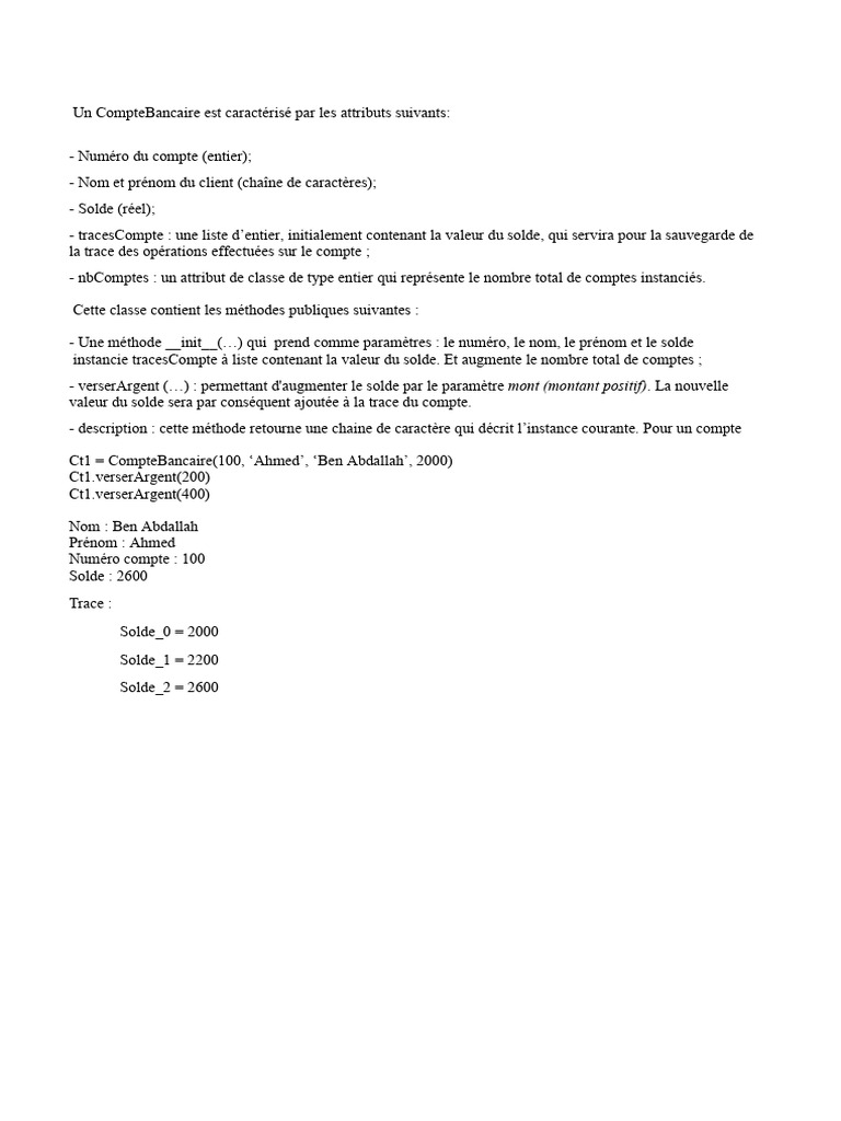 Compte Bancaire | PDF