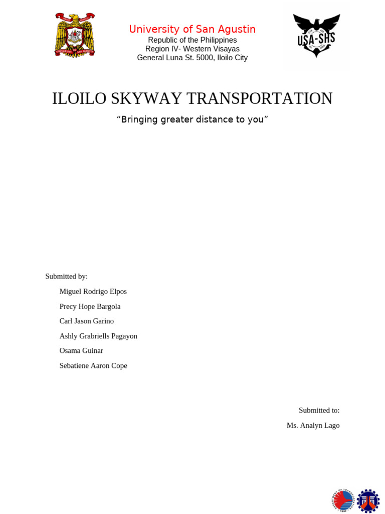 Iloilo Skyway Transportation | PDF | Transport