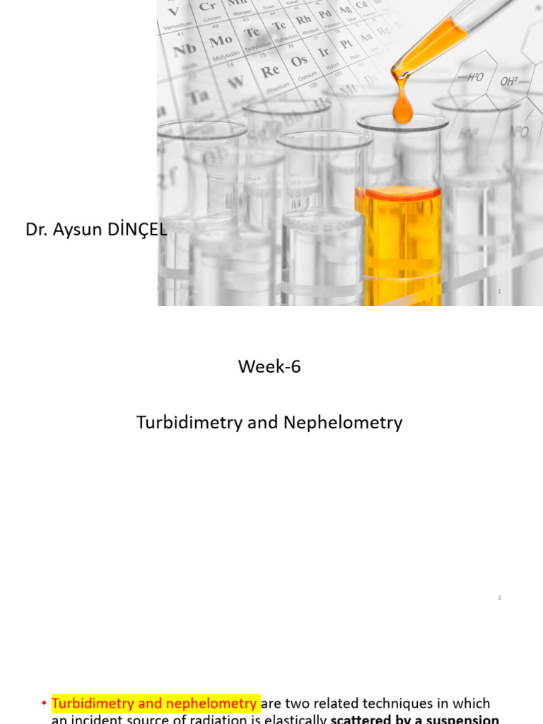 Turbidimetry vs. Nephelometry Explained | PDF | Electromagnetic ...