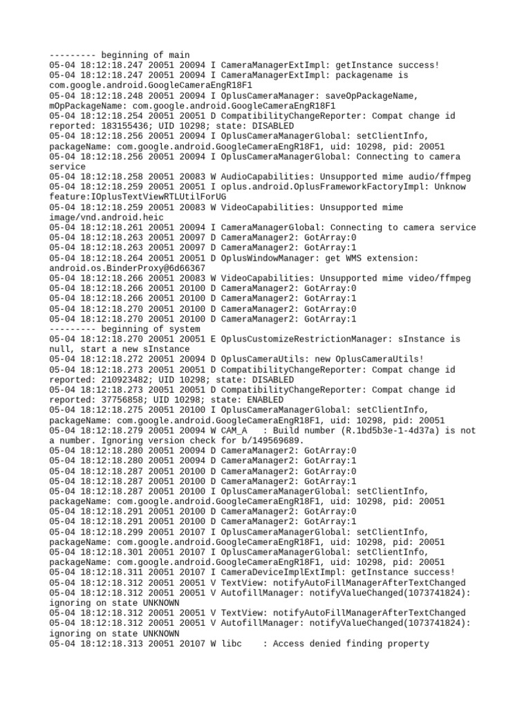 Log Cat 1746353538199 | PDF | System Software | Computer Engineering