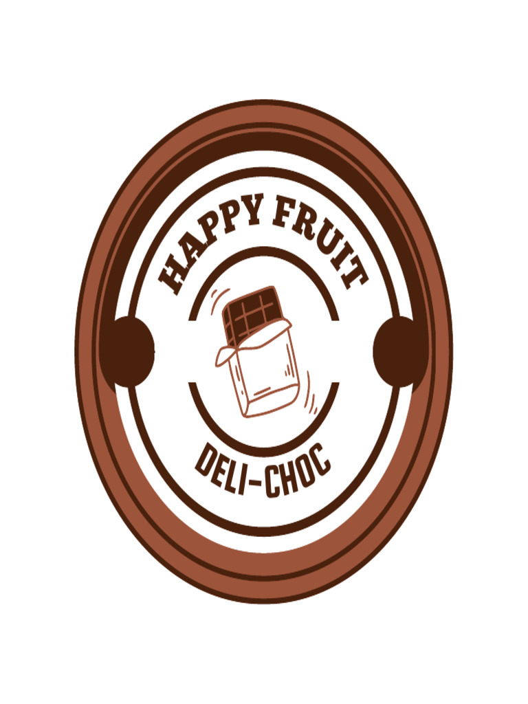 Brown and White Modern Chocolate Shop Logo | PDF