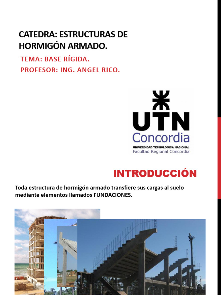 Tema Bases Rigidas | PDF | Ingeniería estructural | Ingeniero civil
