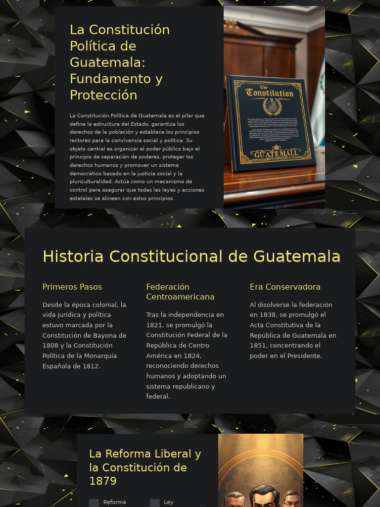 La Constitucion Politica de Guatemala Fundamento y Proteccion | PDF ...