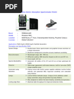 Agilent AA 240:280 Data Sheet | PDF | Atomic Absorption Spectroscopy | Spectrometer