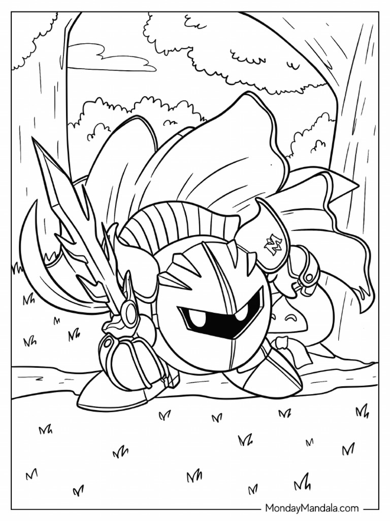 Meta-Knight-Coloring-Page-For-Kids | PDF