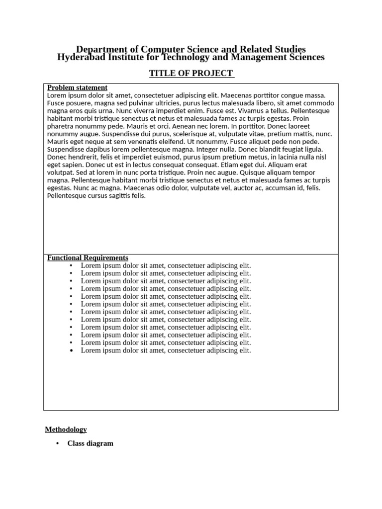 OOP Project Proposal Template-1 | PDF