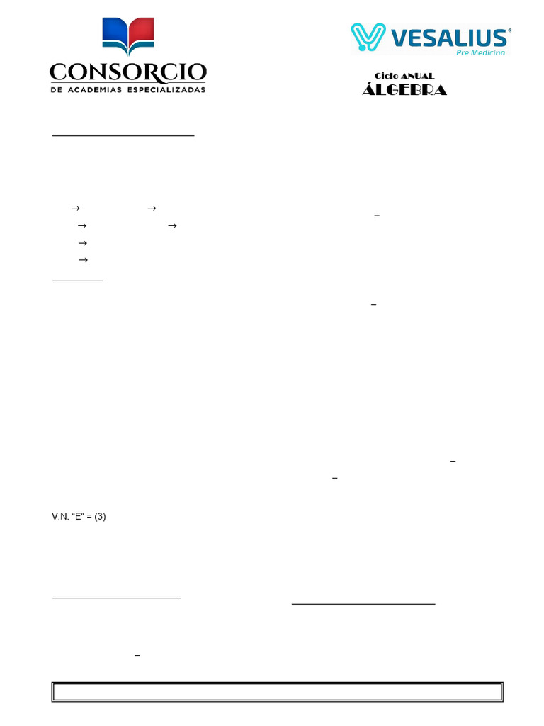 REPASO 02 - Álgebra - Pablo Oliva - C2 | PDF | Variable (Matemáticas) | Ciencia computacional