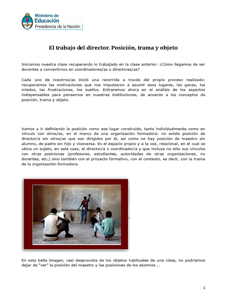 El Rol del Director en la Formación Docente | PDF | Enseñando | Maestros