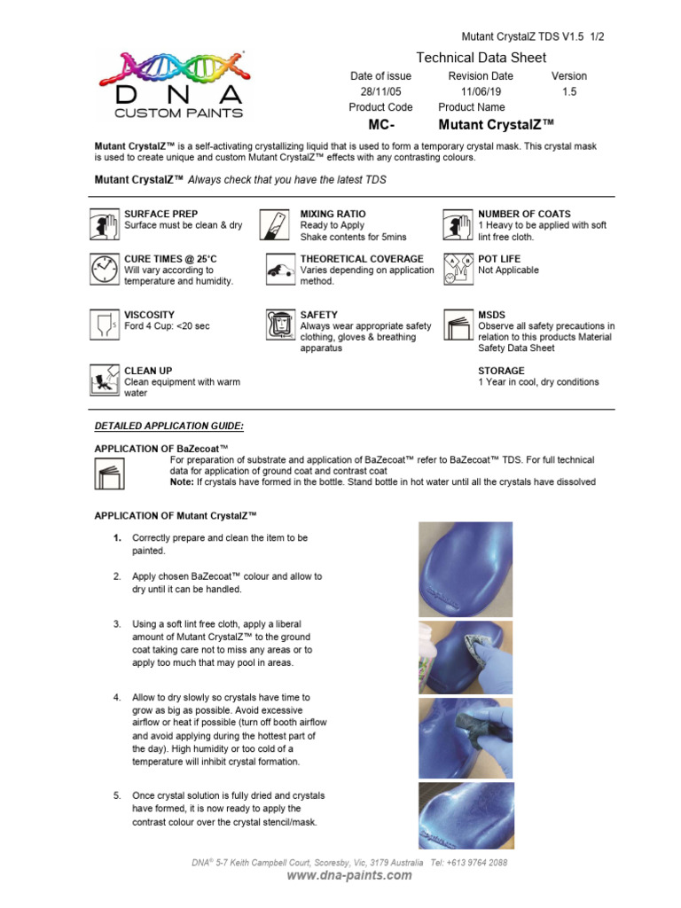 Mutant CrystalZ™ Application Guide | PDF | Materials Science | Applied ...