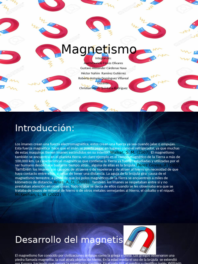 Exposición de Fisica Magnetismo | PDF | Magnetismo | Imán