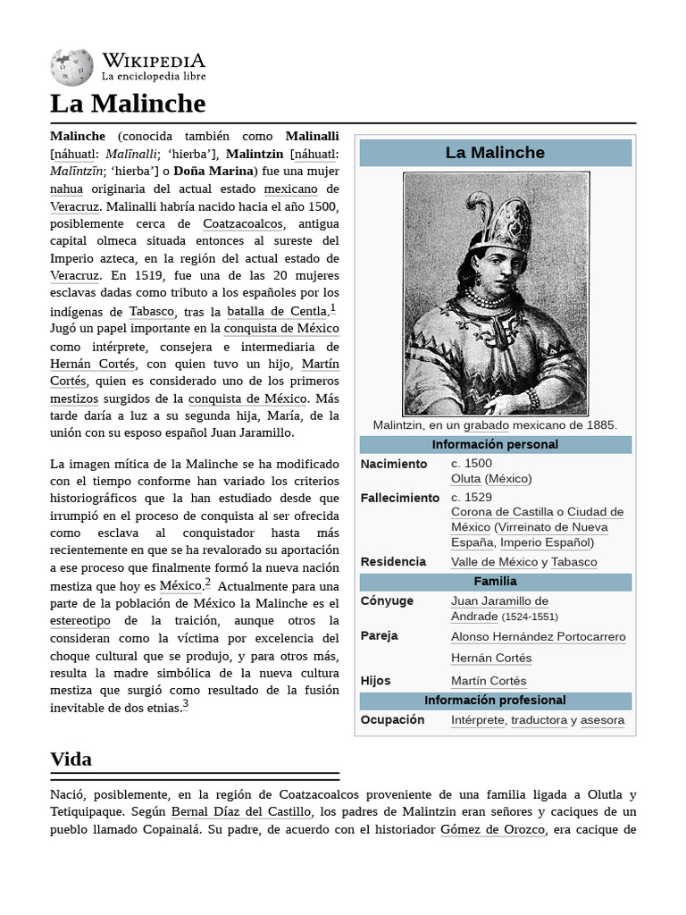 La Malinche | PDF | Mesoamérica