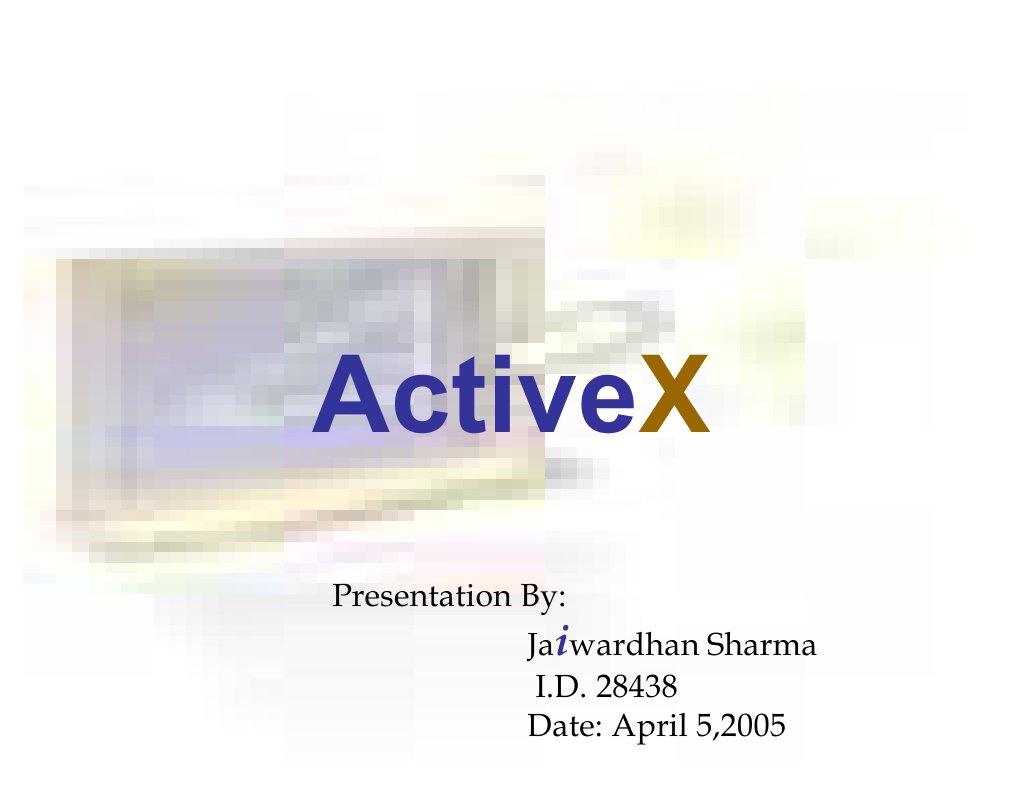 Activex Pdf Scripting Language Component Object Model