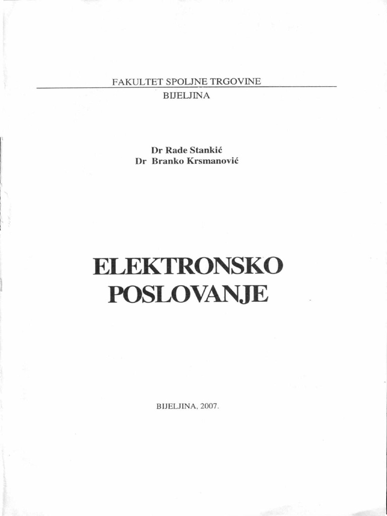 Elektronsko Poslovanje_PDF Za Studente 1 124 | PDF