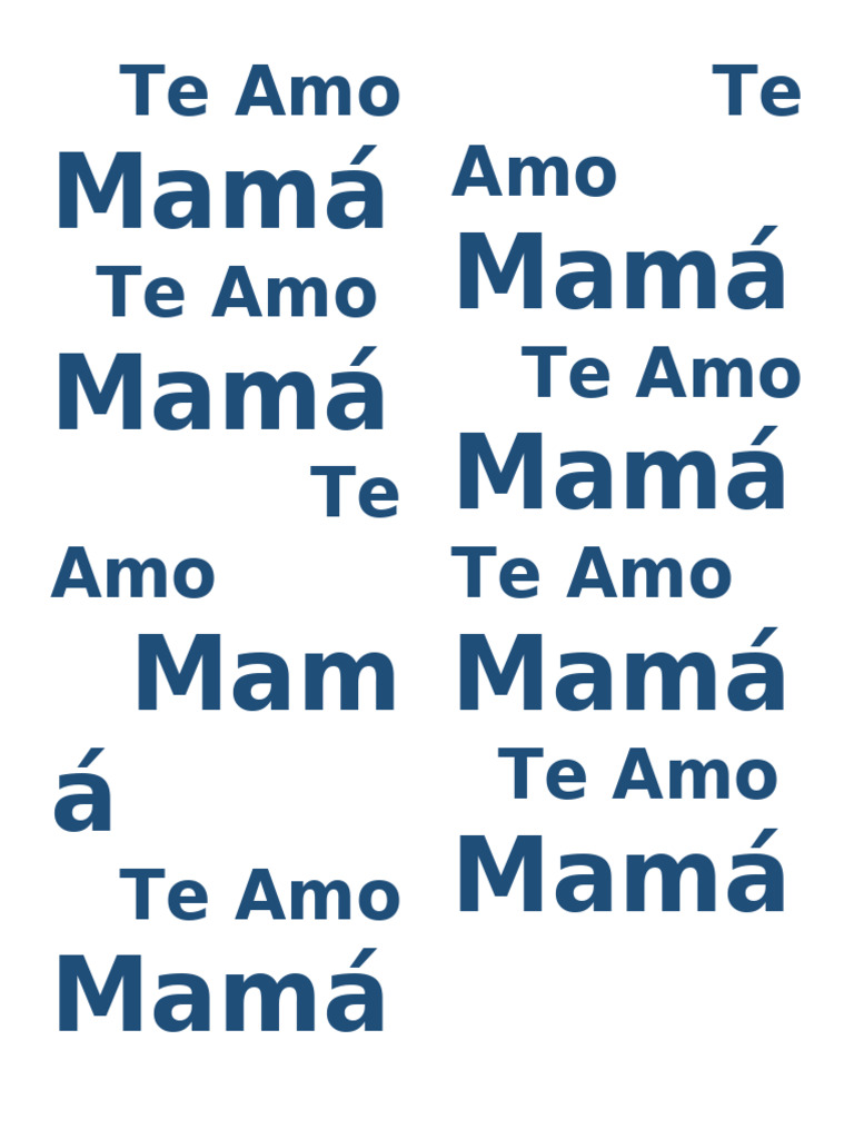 Te Amo | PDF