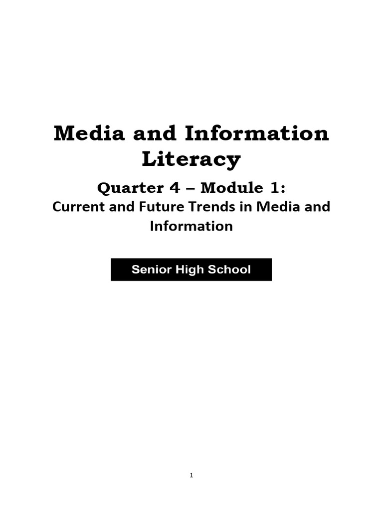 MIL Q4 M1-Merged | PDF | Wearable Technology | Educational Technology