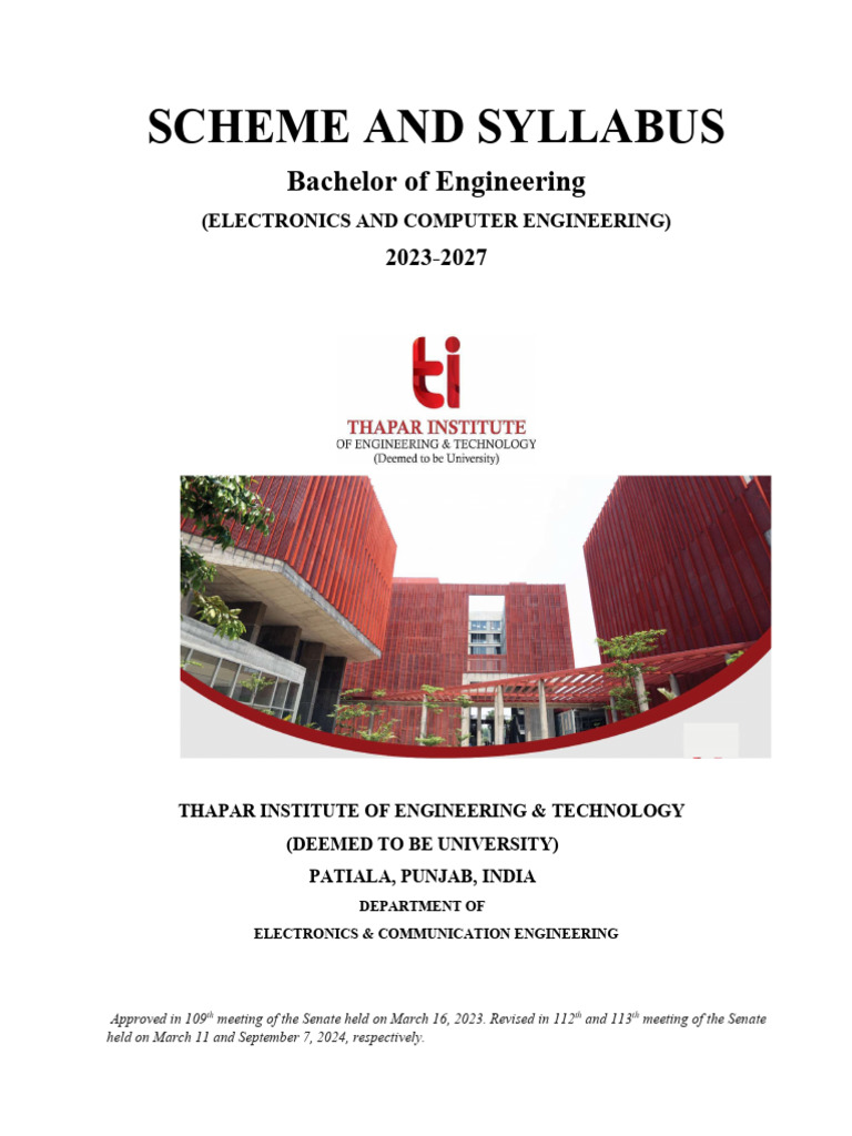 Electronics and Computer Engg | PDF | Waves | Complex Analysis