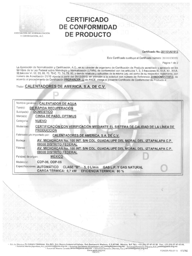 cdp-06 y Odp-06 003 Mar 2014 | PDF