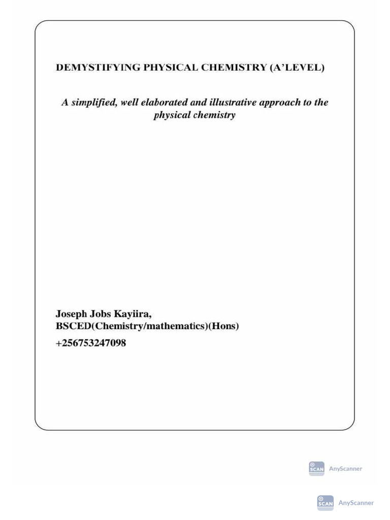 Final-Demystifying Physical Chemistry | PDF