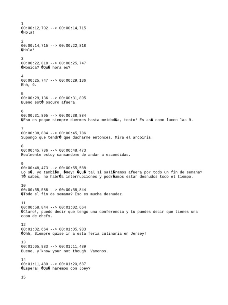 Friends - 505 - The One With The Kips | PDF