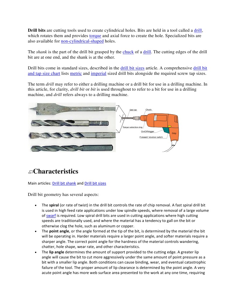 Drill Bits | Drill | Drilling | Free 30-day Trial | Scribd