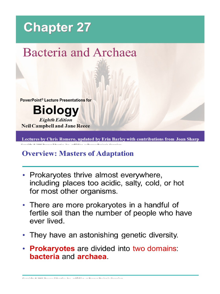 27 Bacteria and Archaea | PDF