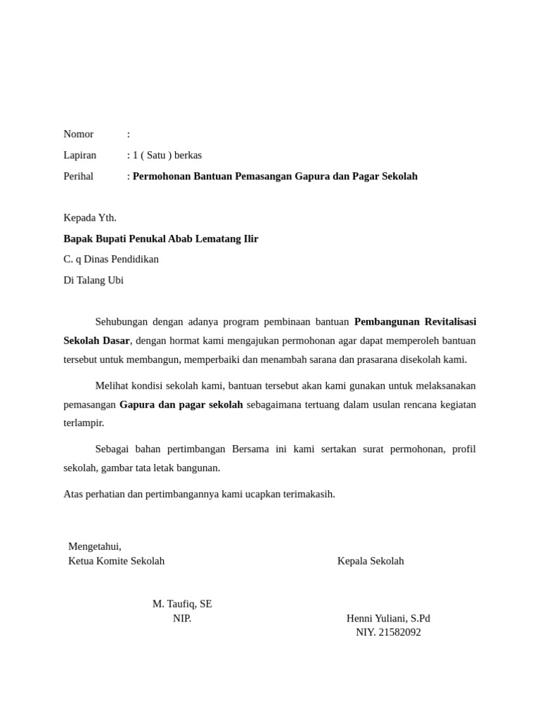 proposal Gapura | PDF