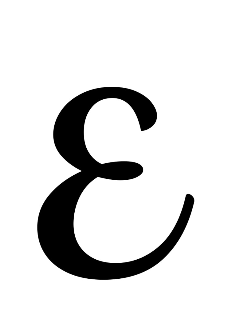 E Mayúscula Fuente Baguet Script | PDF