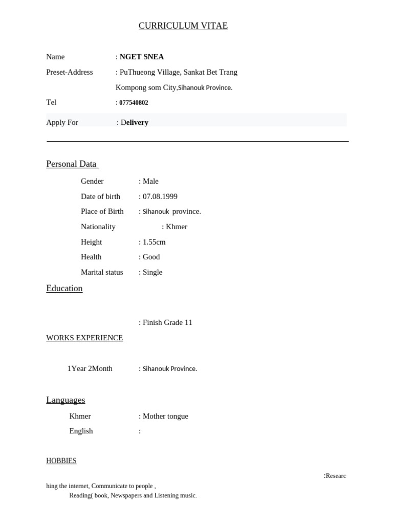 Nget Snea | PDF