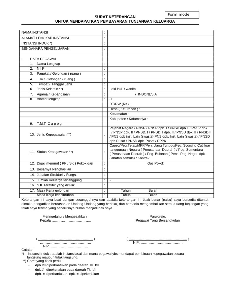 Blangko Skumptk | PDF