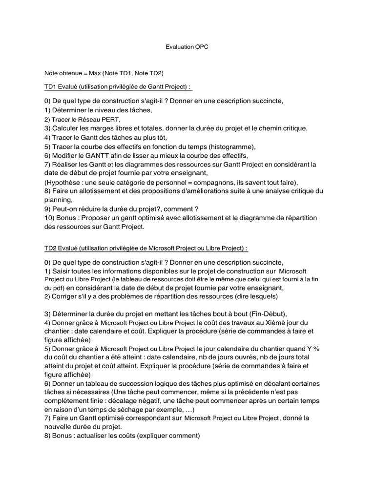 Evaluation OPC | PDF