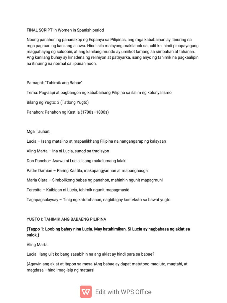 Pamagat - Tahim WPS Office | PDF