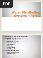 Water Distribution System Design Overview | PDF | Pump | Water