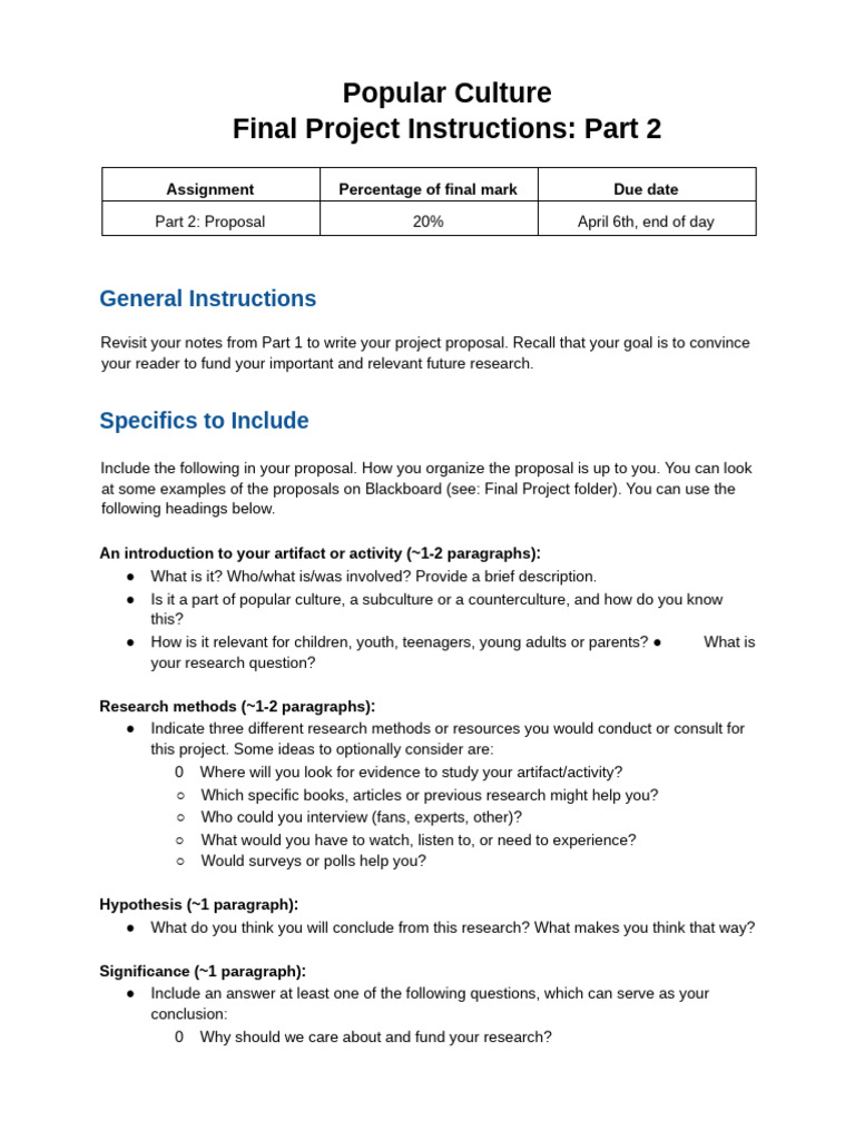 FinalProject Part 2 Instructions 2023 | PDF | Learning | Cognition