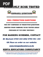 Insha Kcse Latest | PDF