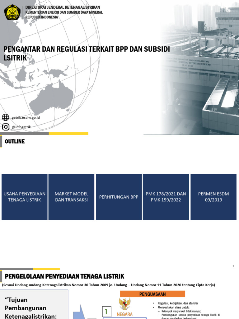Pelatihan Perhitungan BPP Listrik 2023 | PDF