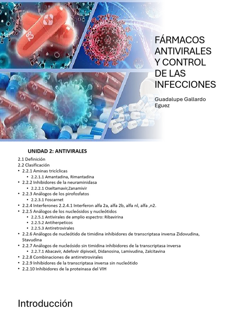 Clasificación y Mecanismos de Antivirales | PDF | Droga antiviral | Virus
